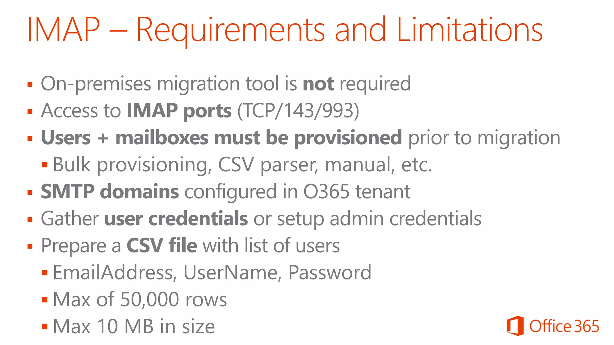 Office 365 migration | PDF