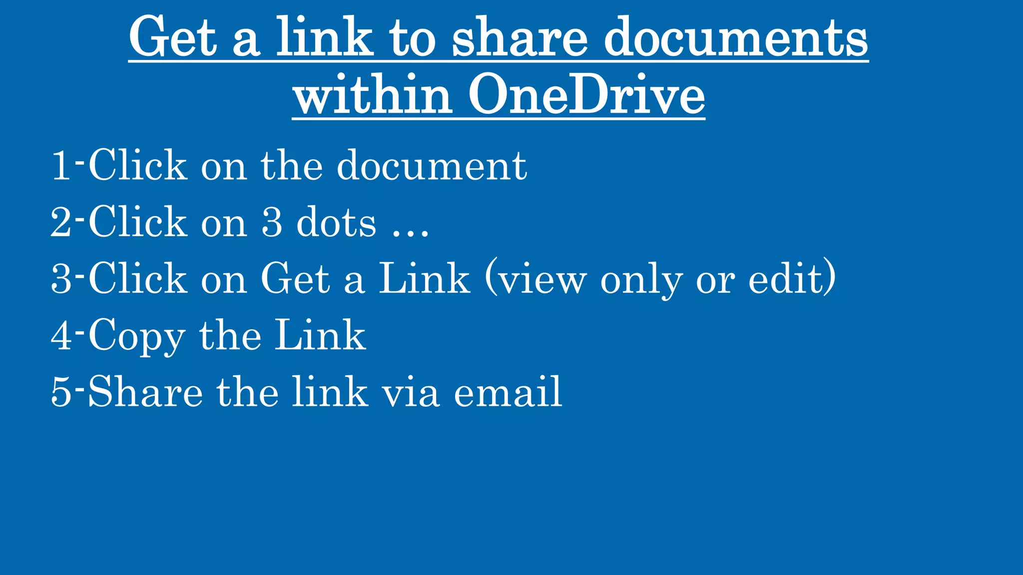 Office 365 overview (onedrive) | PPTX