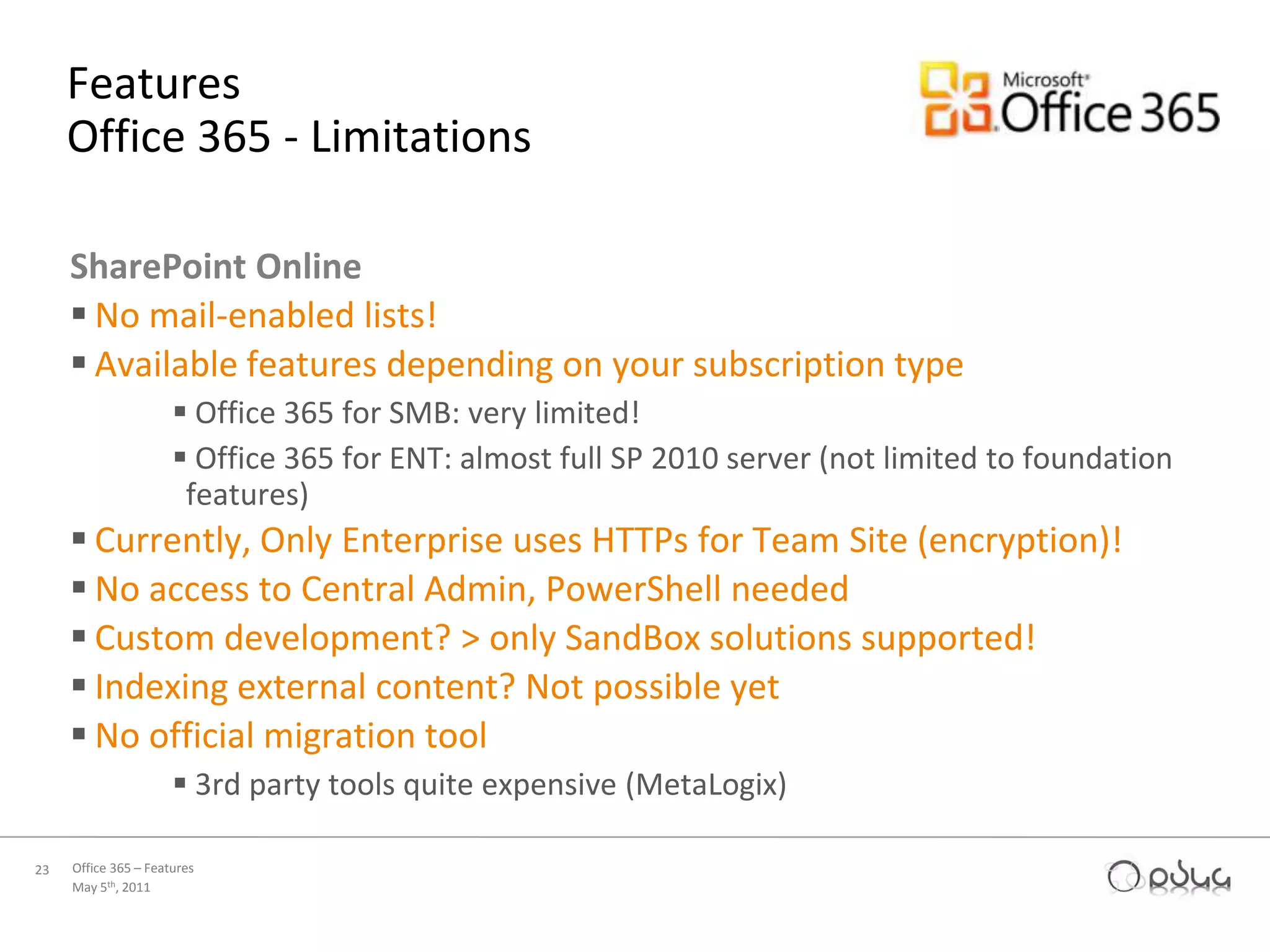 Office 365 presentation | PPTX