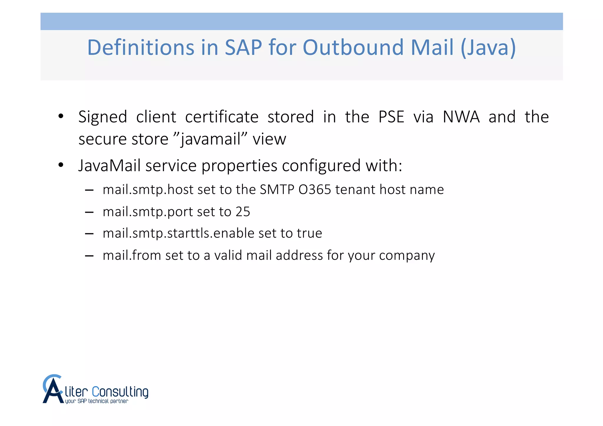 Office 365 SaaS Mail Integration with SAP on Azure | PDF
