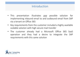 Office 365 SaaS Mail Integration with SAP on Azure | PDF