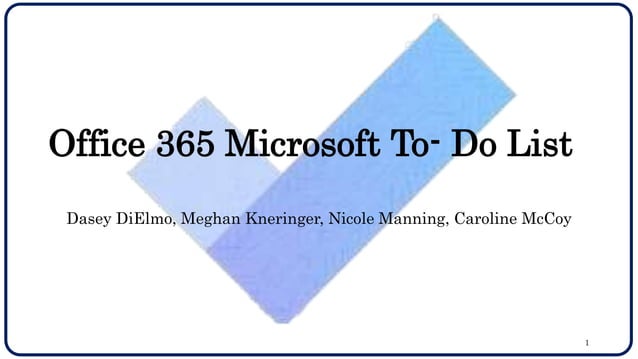 Office 365 To Do List Tutorial | PPTX | Computing | Technology & Computing