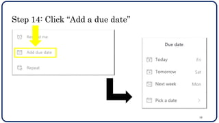 Office 365 To Do List Tutorial | PPTX