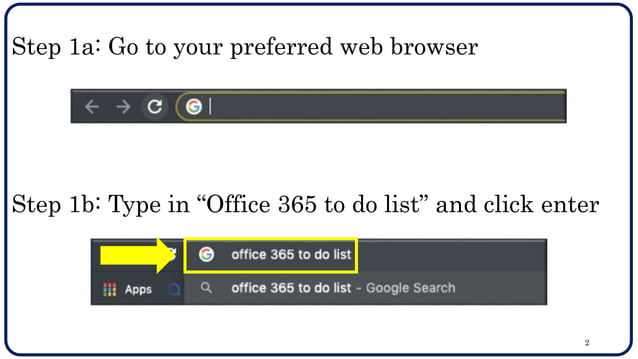 Office 365 To Do List Tutorial | PPTX | Computing | Technology & Computing