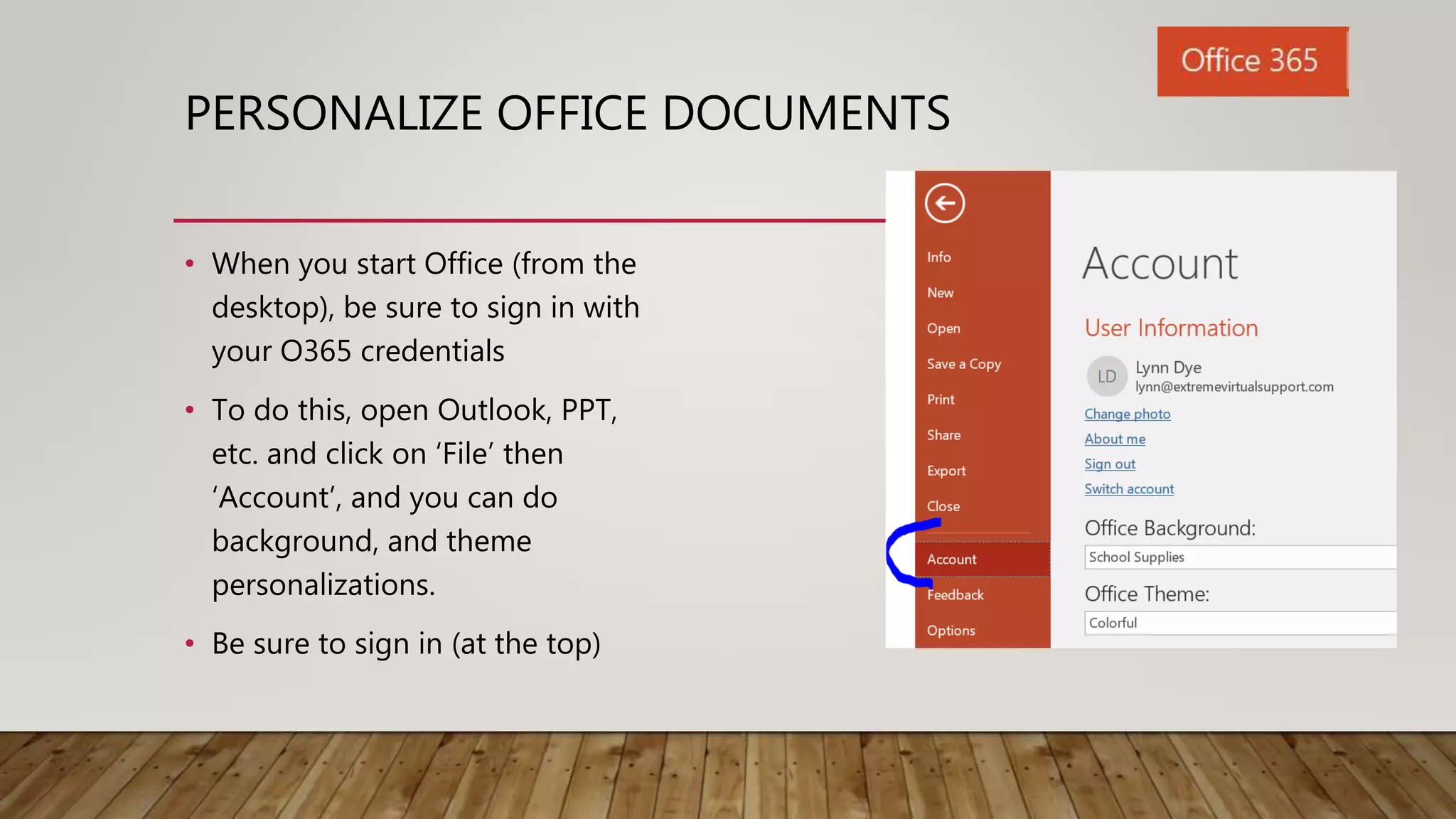 Office365 training - for the Beginner | PPTX