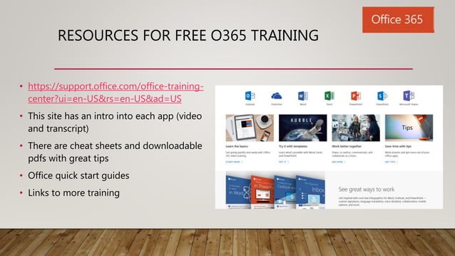 Office365 training - for the Beginner | PPTX | Shareware and Freeware ...