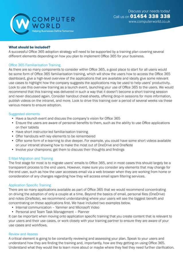 Office+365+training+plan | PDF