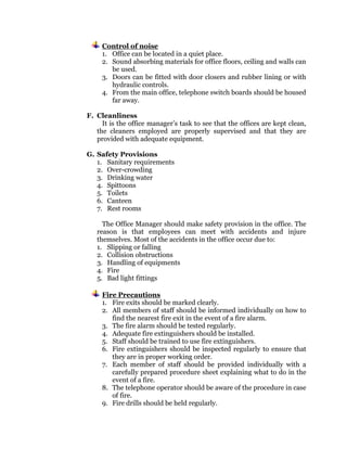 Office Accommodation | DOCX