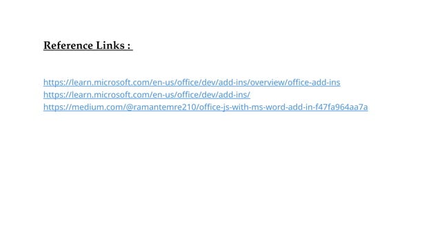 Office Add-in development using JavaScript | PPT