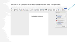 Office Add-in development using JavaScript | PPT
