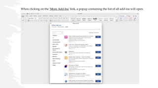 Office Add-in development using JavaScript | PPT
