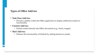 Office Add-in development using JavaScript | PPT