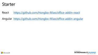 Office Add-in & Microsoft Graph - Development 101 | PPT