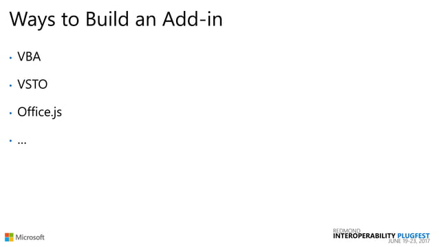 Office Add-in & Microsoft Graph - Development 101 | PPT