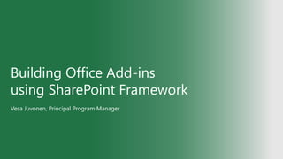Office Add-ins developer community call-January 2020 | PPTX