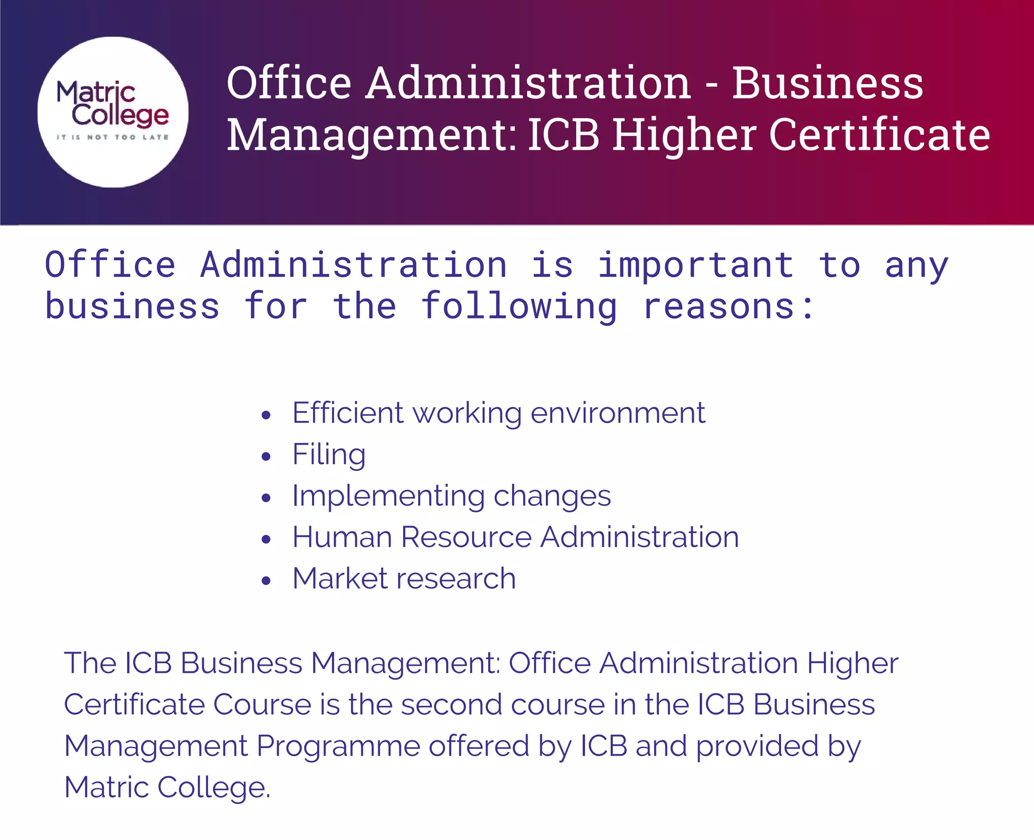 Office administration - Business management: ICB Higher Certificate-2 | PDF