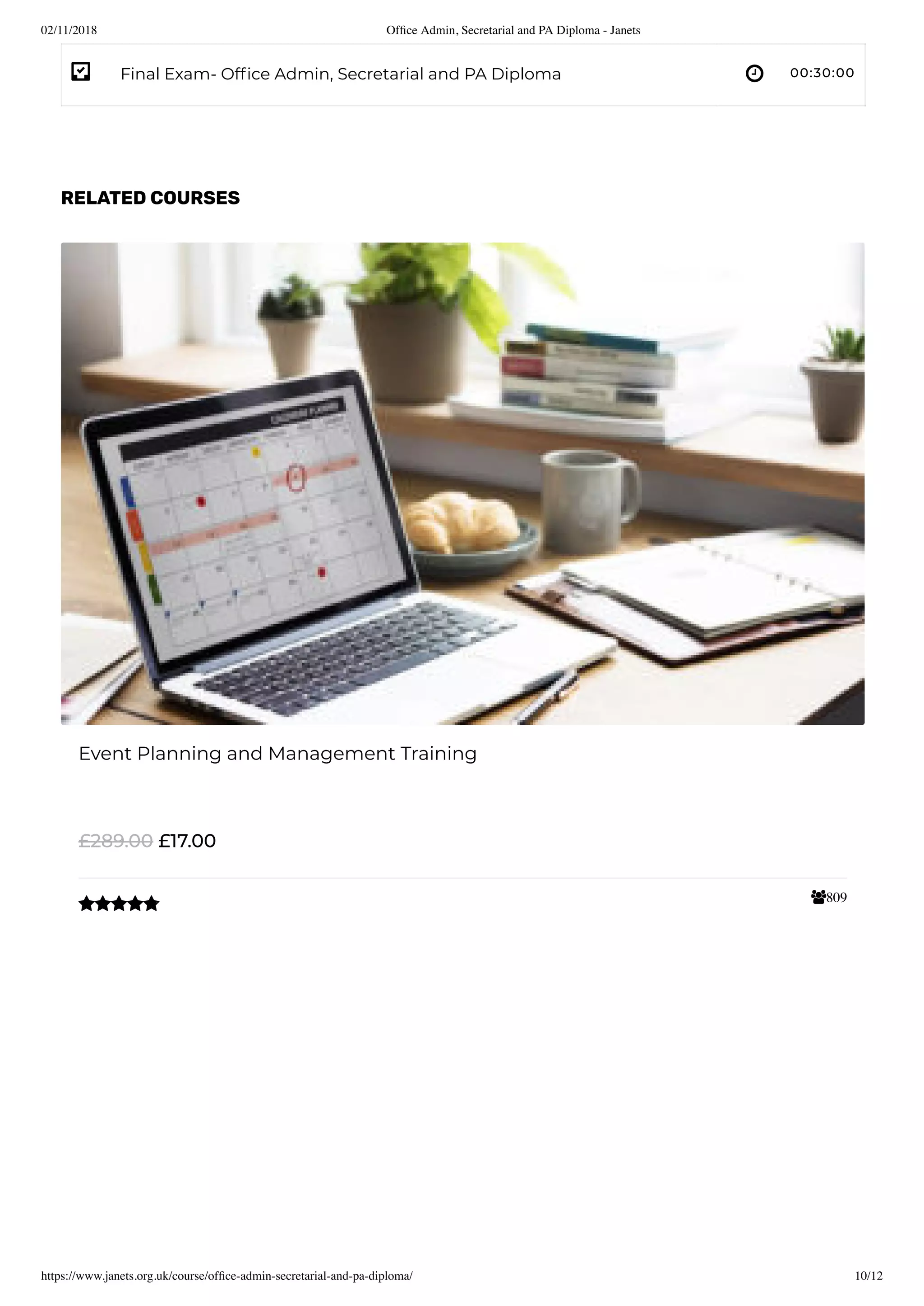 Office Admin, Secretarial and Pa Diploma - Janets | PDF