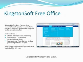 MS Office Alternatives - Lesson 2 (Desktop) | PPTX