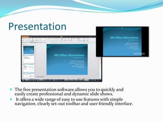 MS Office Alternatives - Lesson 2 (Desktop) | PPT