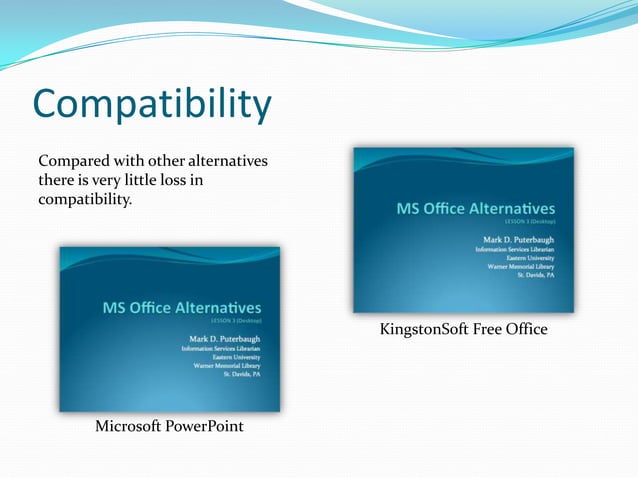 MS Office Alternatives - Lesson 2 (Desktop)