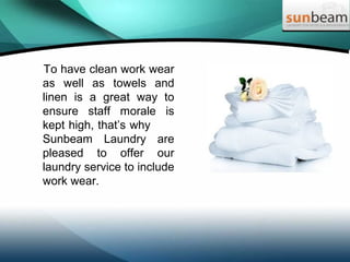 Office and work wear linen hire | PPT