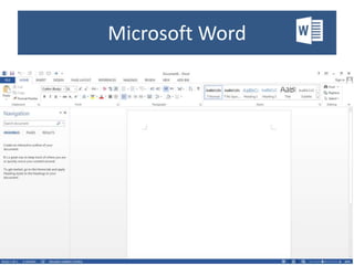 Introduction Of Microsoft Office Applications | PPTX