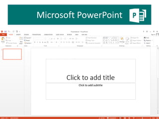 Introduction Of Microsoft Office Applications | PPTX