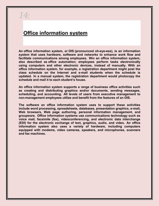 Office Automation System | DOCX