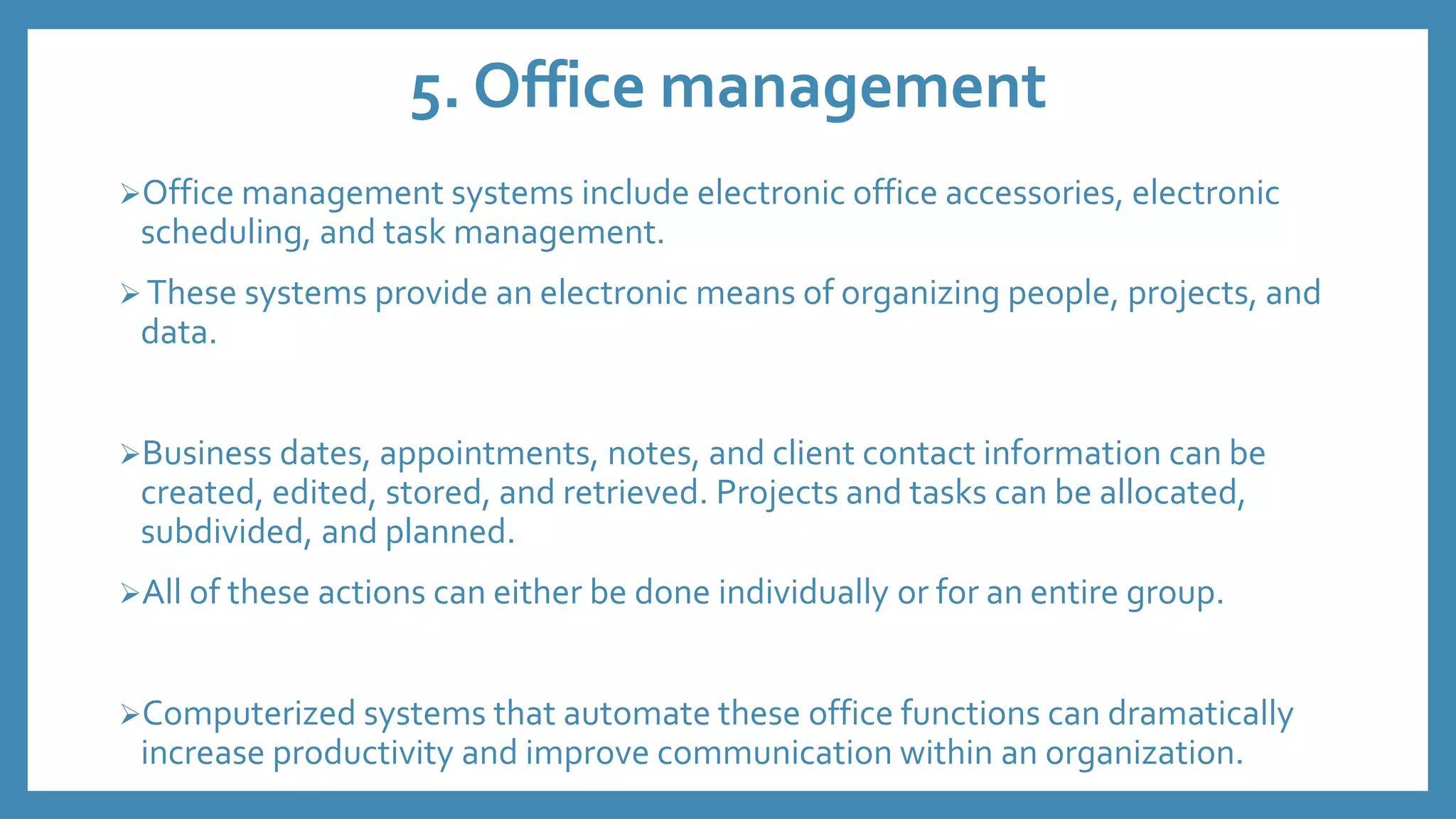 Office Automation System (OAS) | PPTX