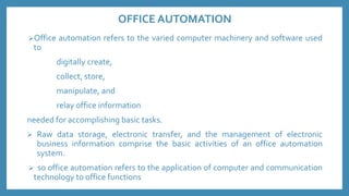 Office Automation System (OAS) | PPTX