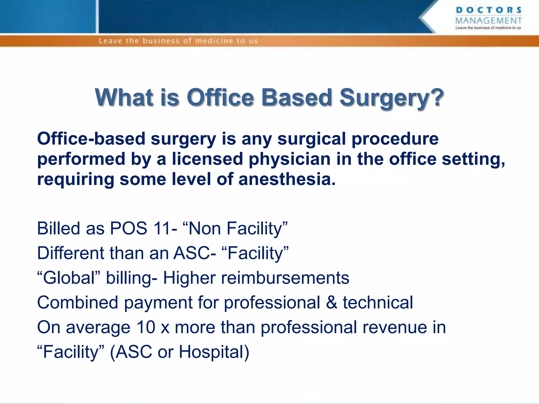 Office based Surgery | PPTX