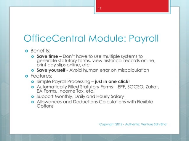 Office central presentation to customers v2r0 | PDF