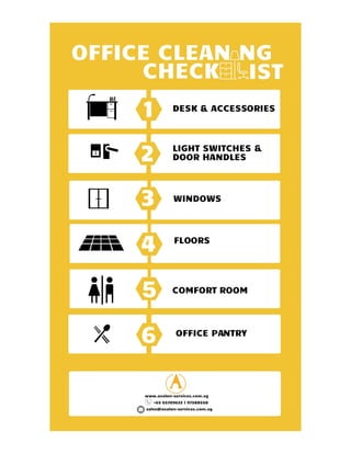 Office cleaning checklist | PDF