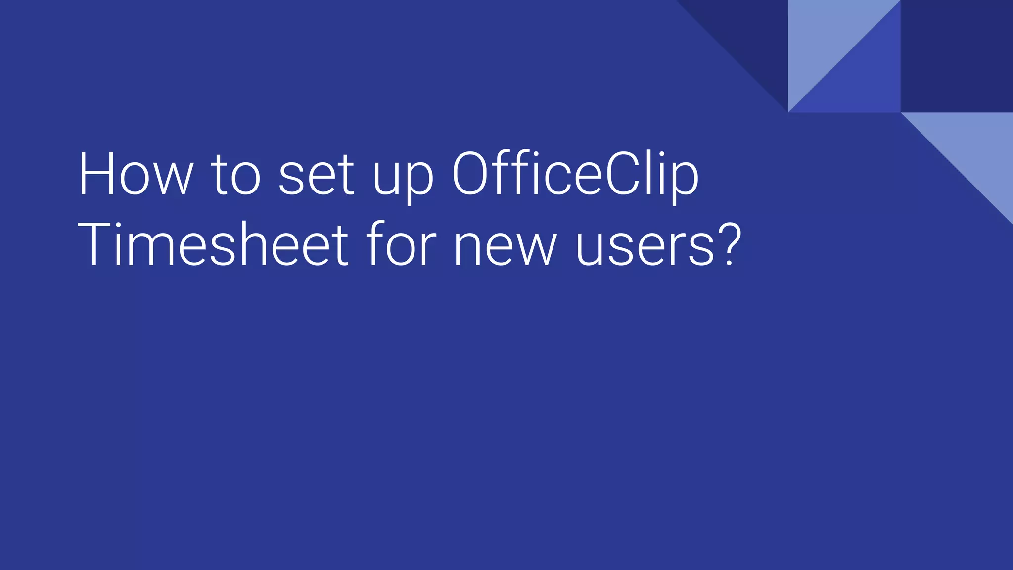 OfficeClip timesheet | PPTX