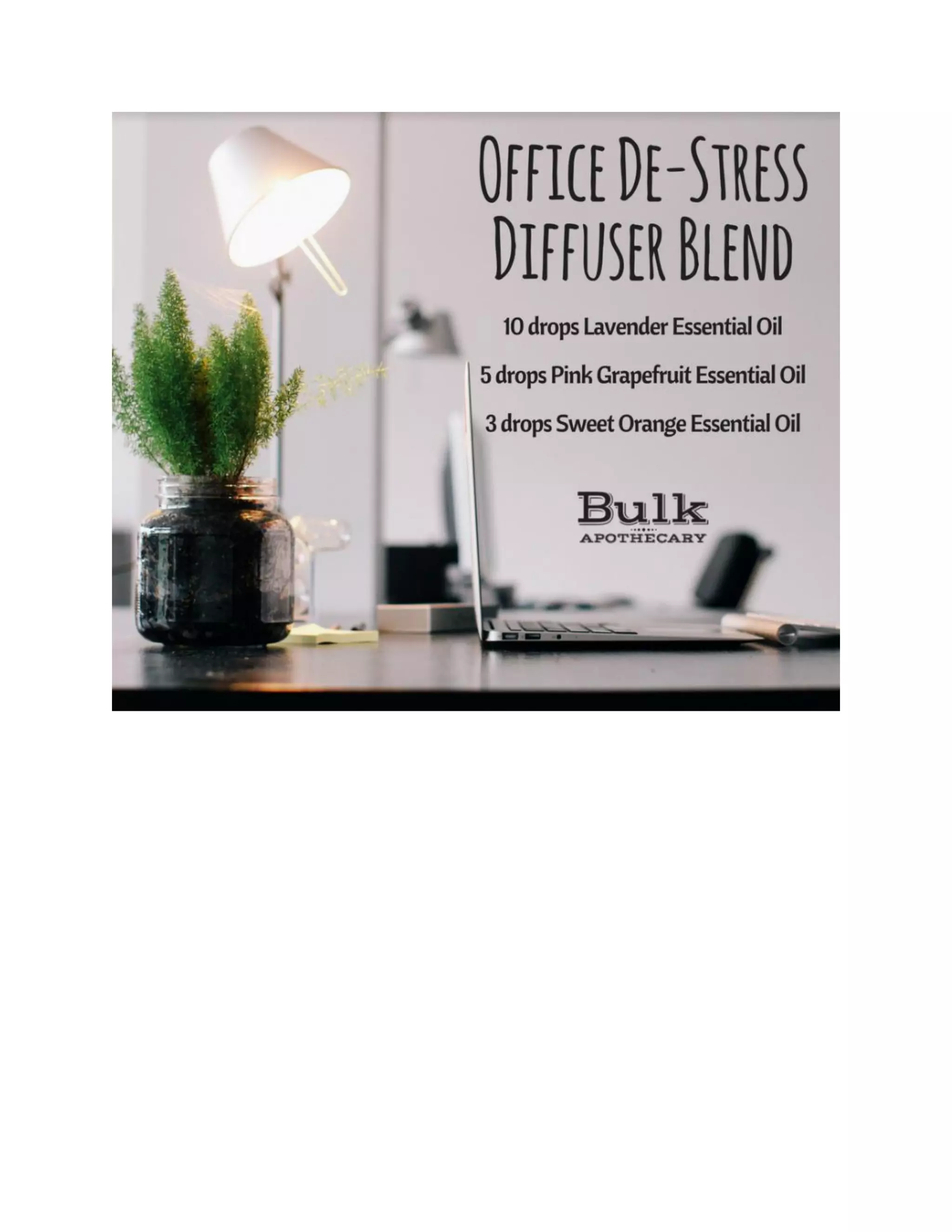 Office De-Stress Diffuser Blend Recipe | PDF