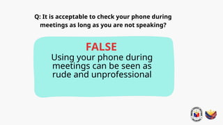 Learn the Basics of Office Decorum and Etiquette | PPTX