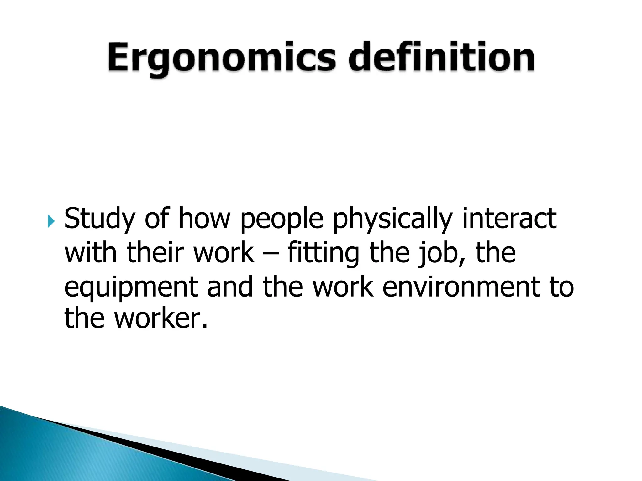 Office Ergonomics who people physically fit their job.pptx