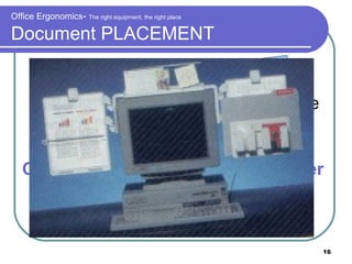 Office ergonomics by kapil | PPT