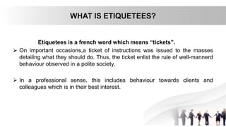 office etiquette | PPTX
