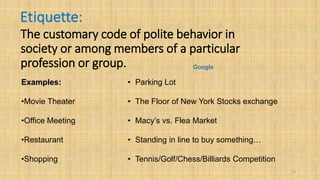 Office etiquette | PDF