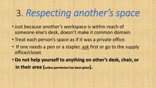 Office etiquette | PDF