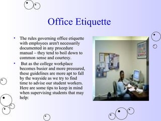 Office Etiquette For Employees | PPT | Phone Services | Home Utilities