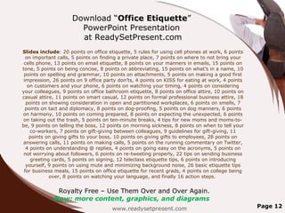 Office Etiquette | PPT
