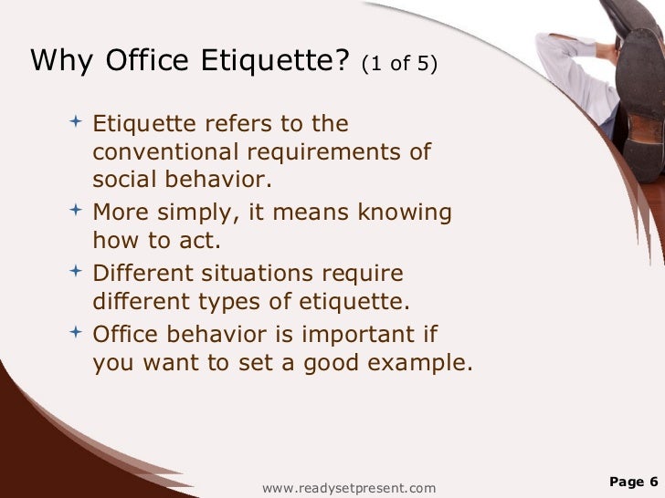 office etiquette powerpoint