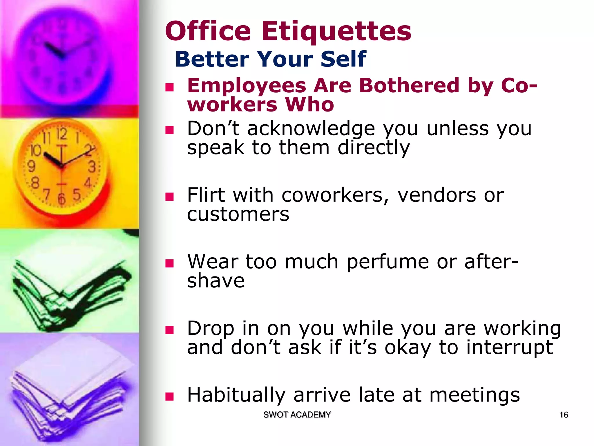 Office etiquette tips | PDF