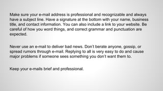 Office Etiquette For Recent Grads | PDF