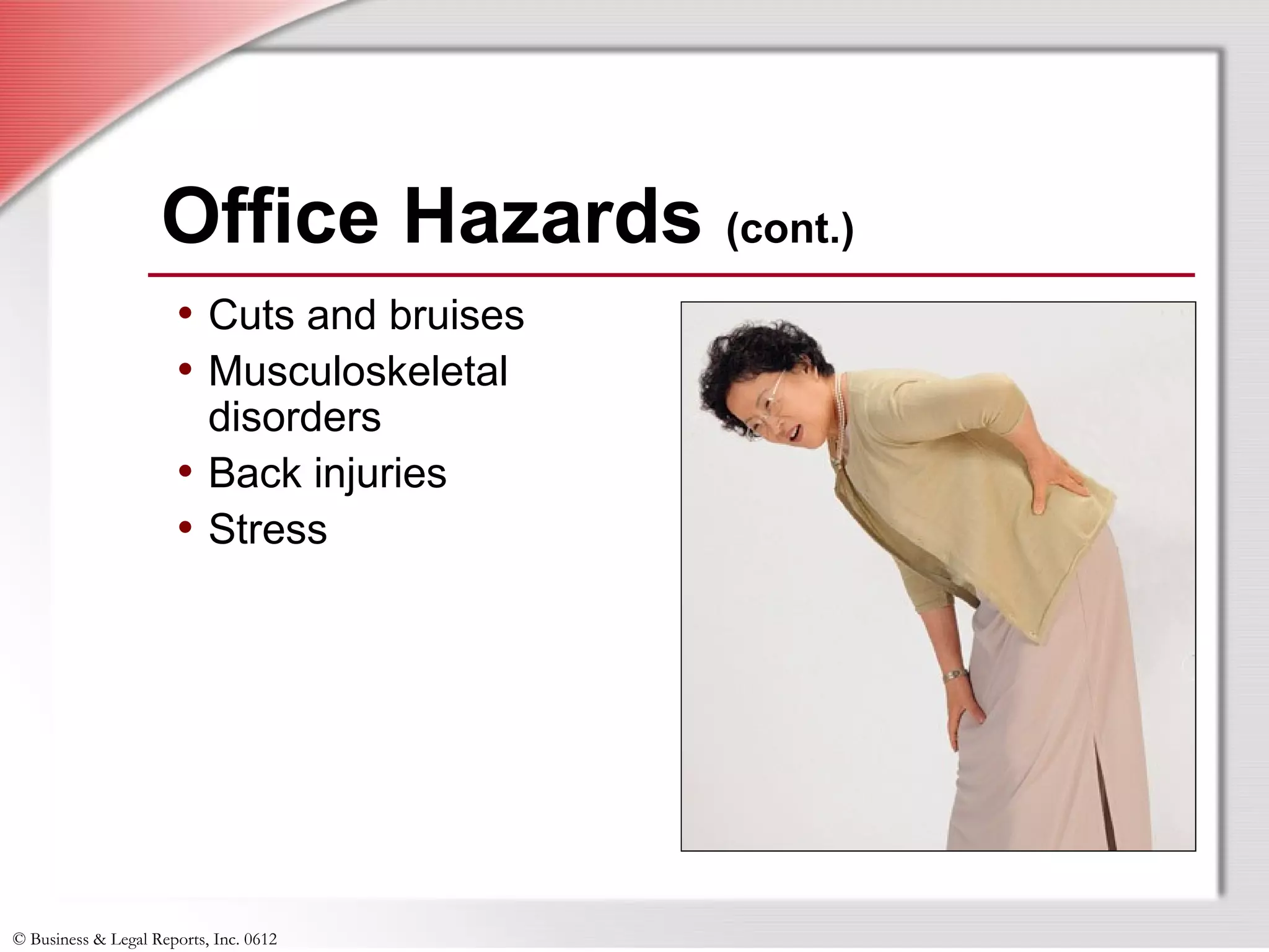 Office Health and Safety Hazards | PPT