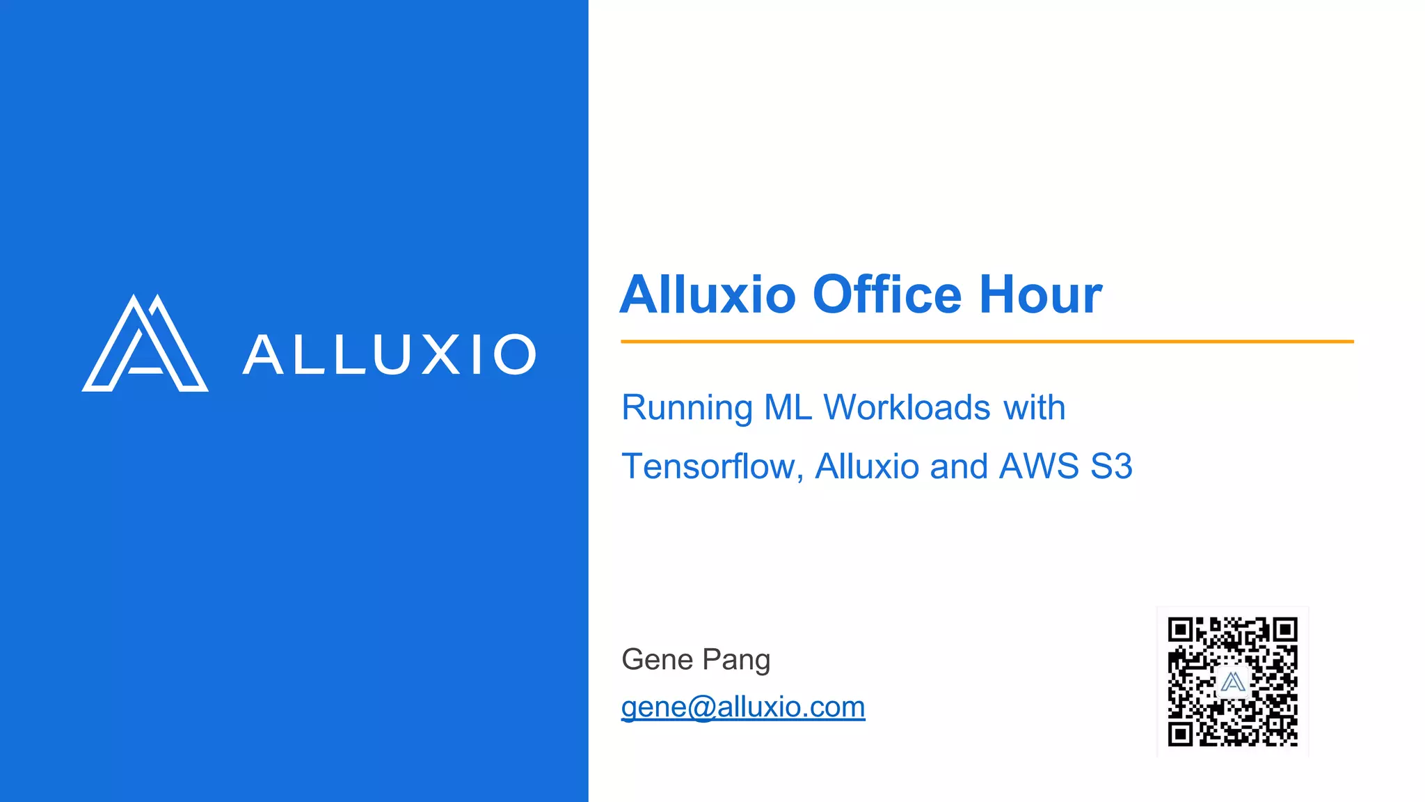 Running Machine Learning Workloads with Tensorflow, Alluxio and AWS S3 | PDF | Cloud Computing ...