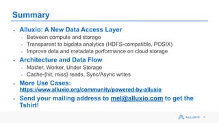Alluxio Community Office Hour: Getting Started with Alluxio Open Source | PPT