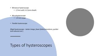 Office hysteroscopy | PDF